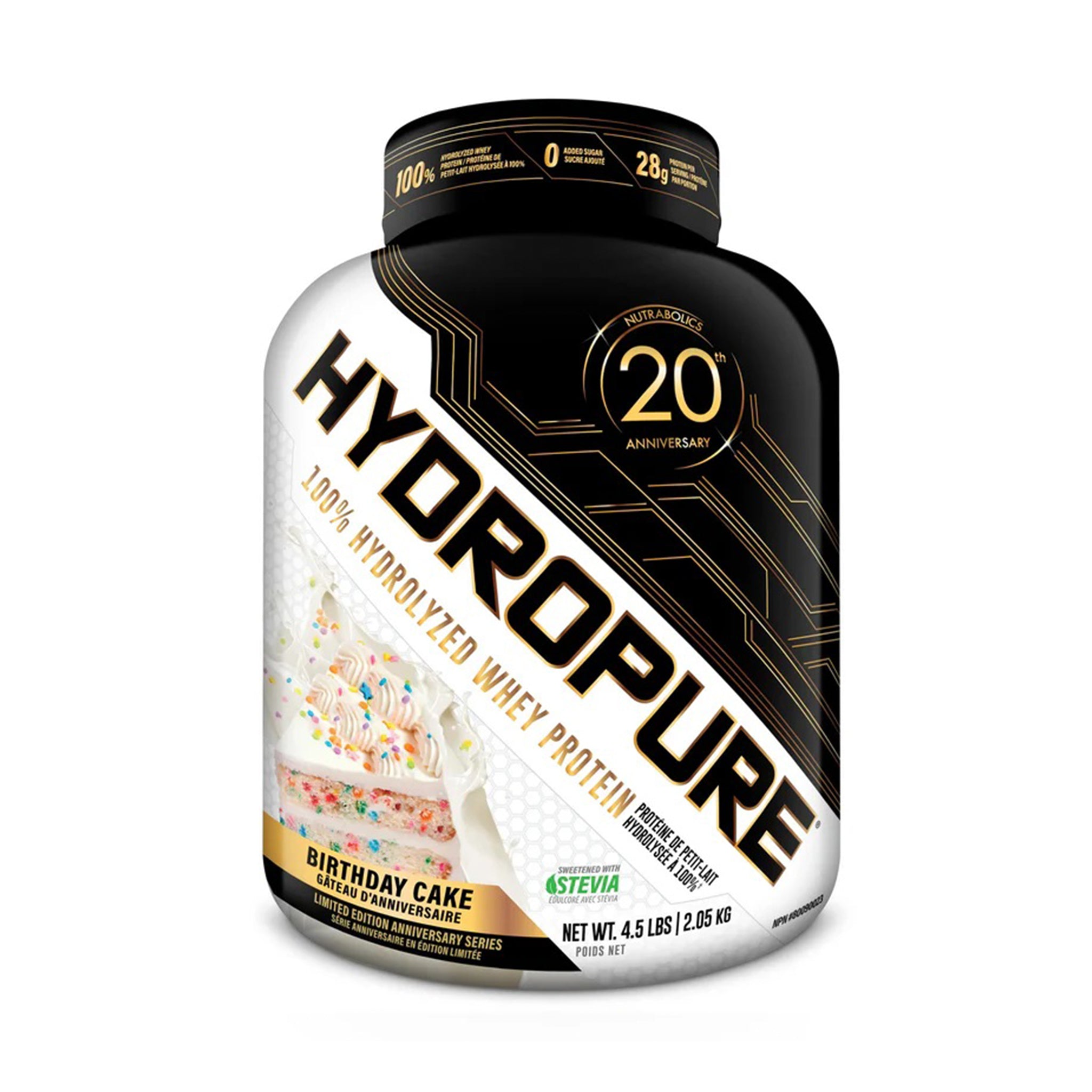 Nutrabolics Hydropure, 100% Hydrolyzed Whey Protein.-57 Serv.-2.04kg ...